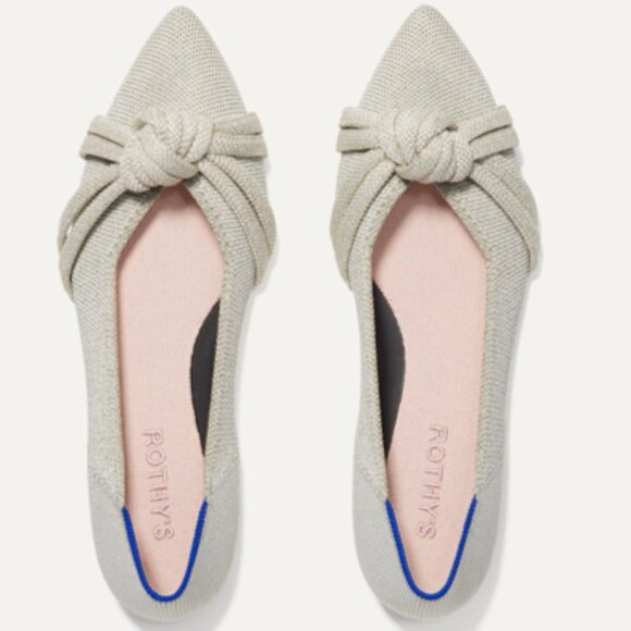 Rothy's | Shoes | Rothys Silver Knot Points | Poshmark
